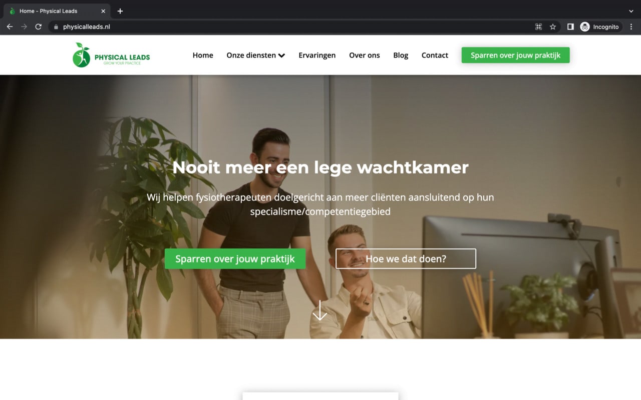 Case Study: Physical Leads - Website Wonders